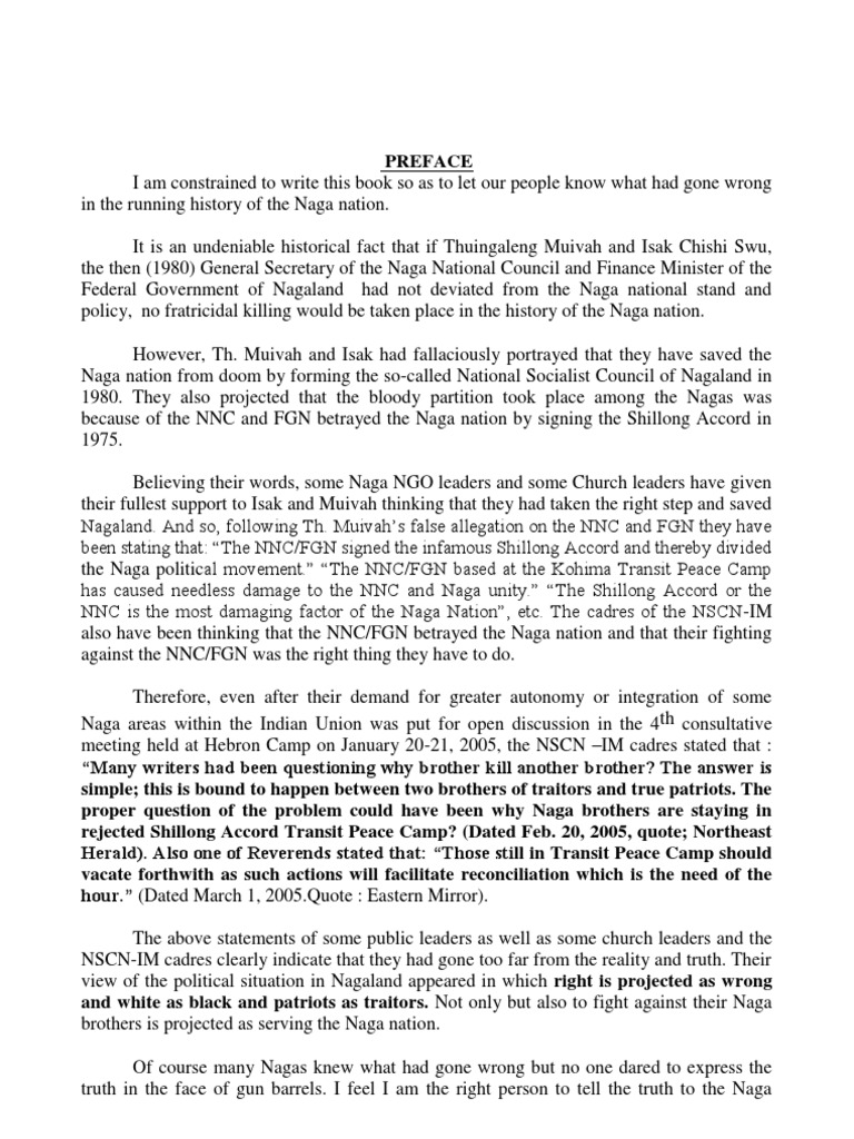 Th. Muivah 3. | PDF | Government | International Relations