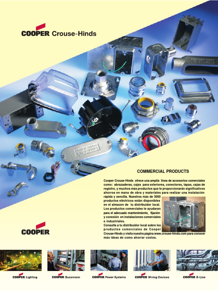 Accesorios Comerciales Cooper Crouse Hinds | PDF | Negocios (general ...
