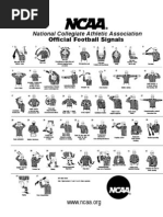 NFL Official Referee Signals | PDF