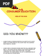 Project On Consumer Awareness Acknowledgement | PDF | Consumer ...