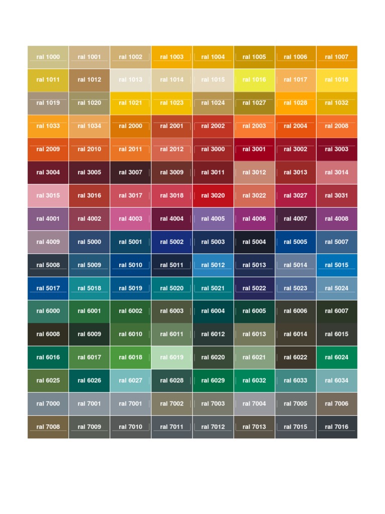 RAL2 Color Card | PDF