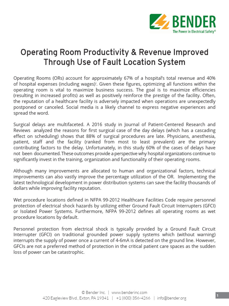 Fault Location System (EDS) - Productivity & Revenue Improvement | PDF ...