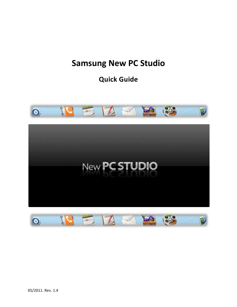 Samsung New PC Studio Quick Guide | PDF | Microsoft Outlook | Personal ...