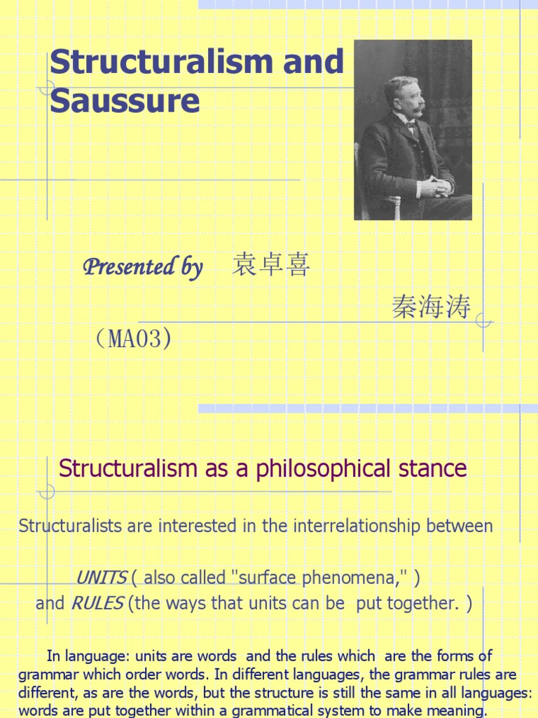 Structuralism and Saussure | PDF | Linguistics | Semiotics