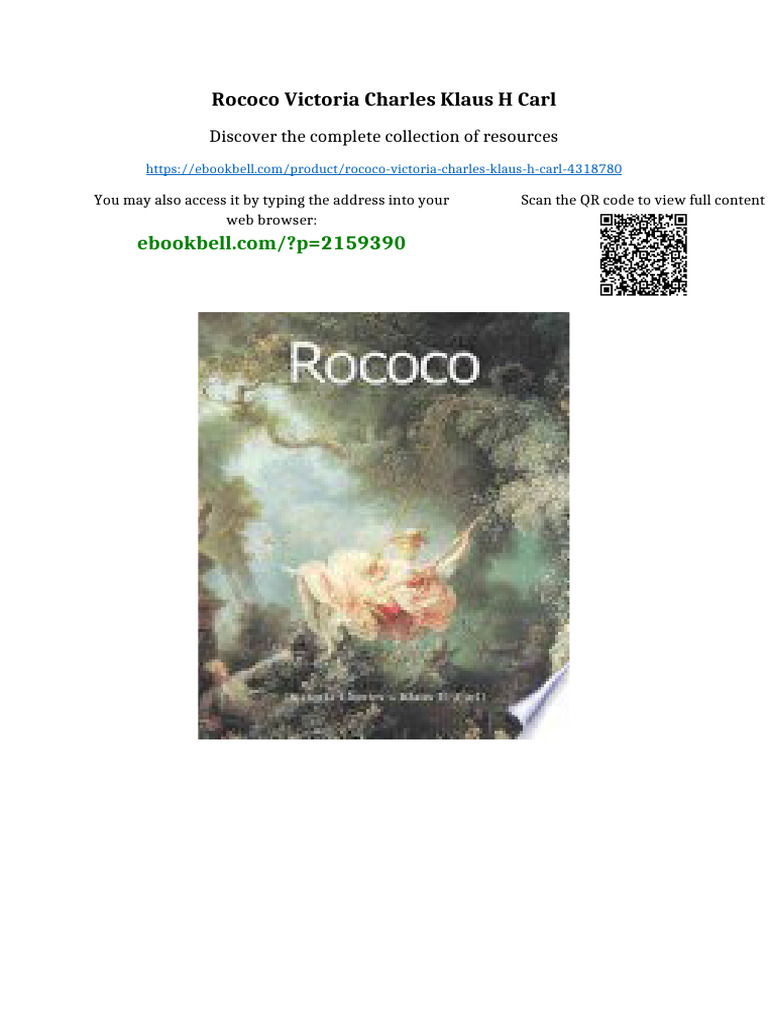 Rococo Victoria Charles Klaus H Carl PDF Available | PDF | Energy ...
