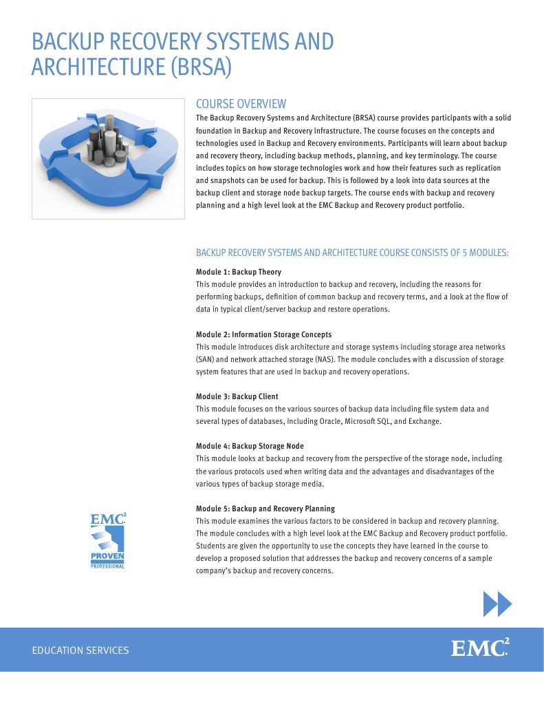 EAA Backup Recovery One-Pager | PDF | Backup | Computer Data Storage