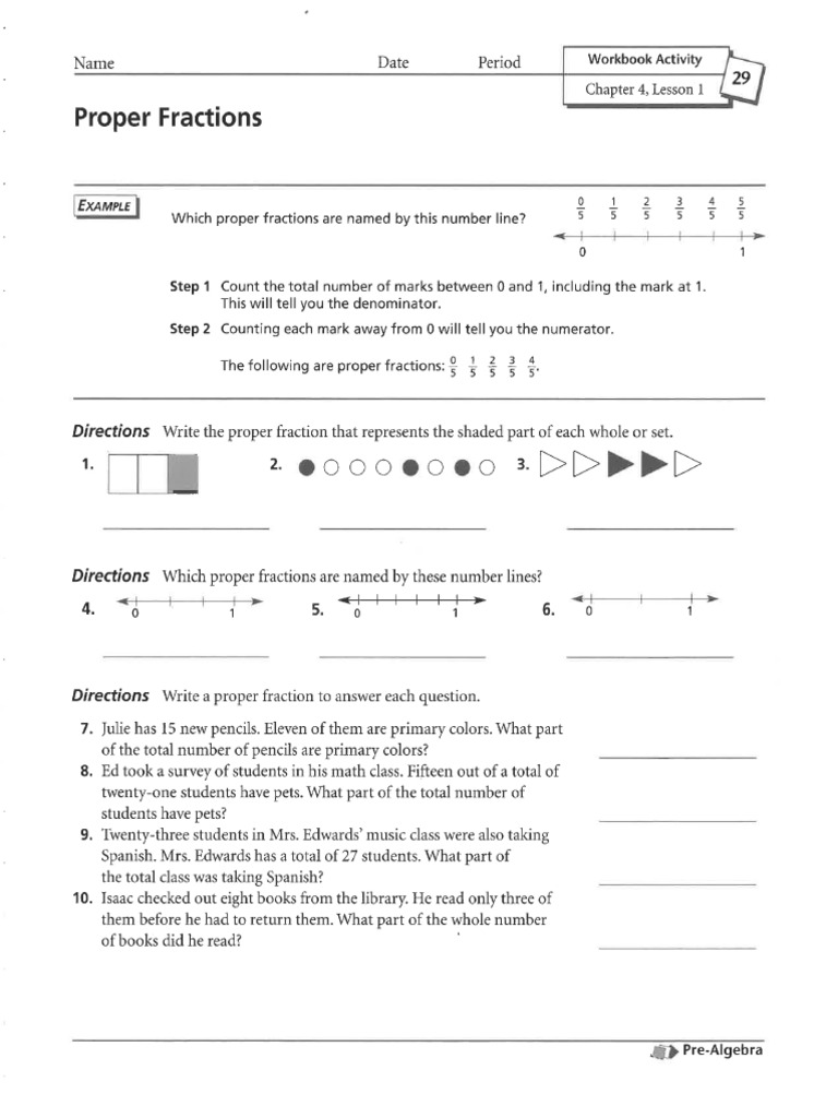 Grade 8 Fractions Review | PDF