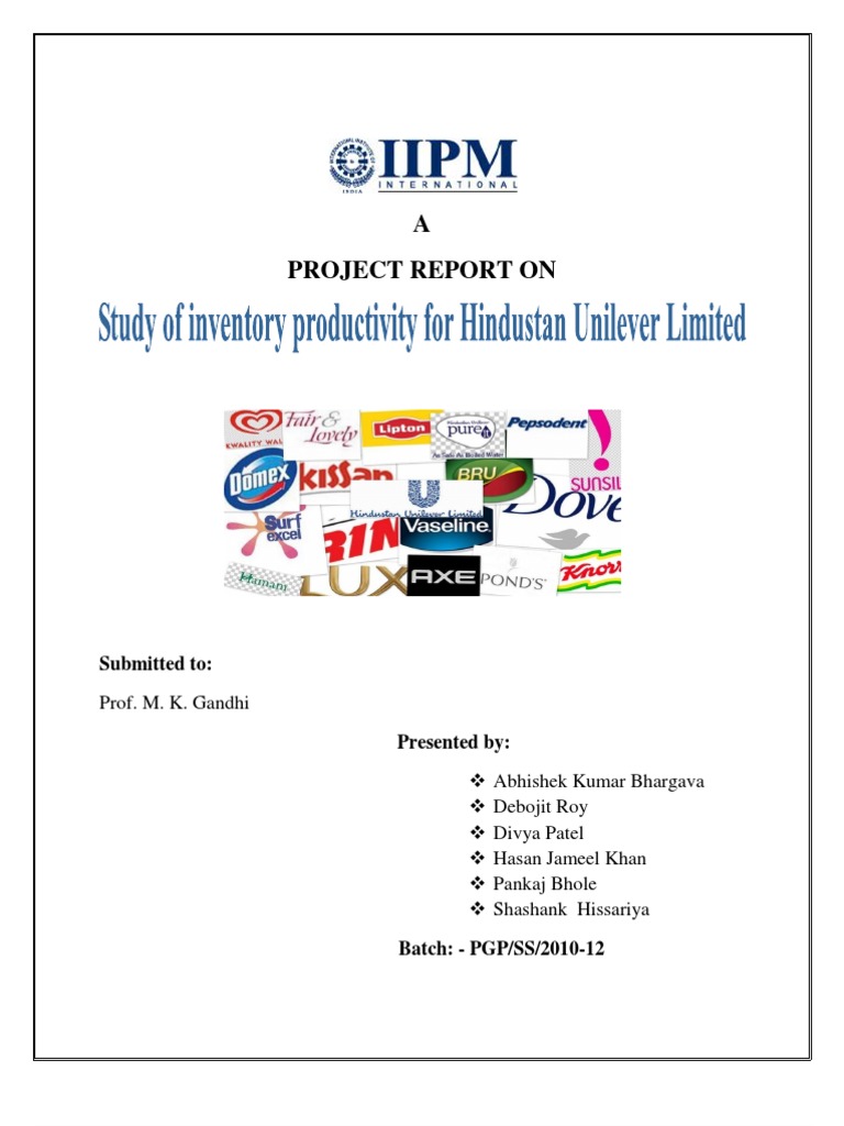 A Project Report On: Submitted to