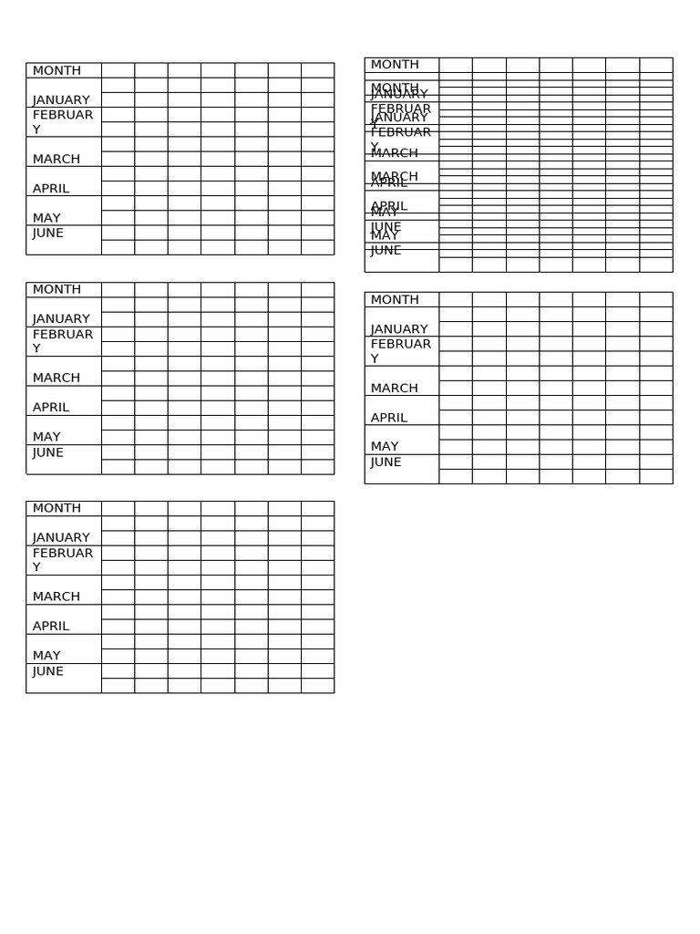 Attendance Format Month | PDF