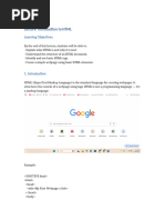 Class 8 HTML Practical Activities | PDF