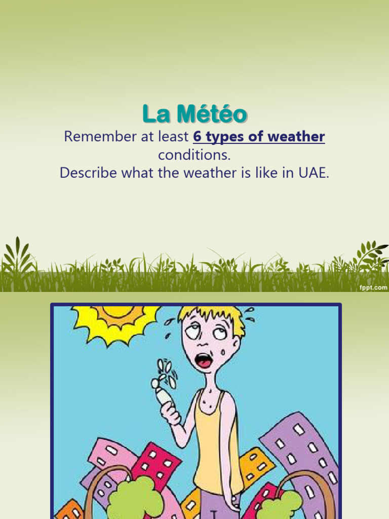 The Weather French Powerpoint Flash Cards | PDF