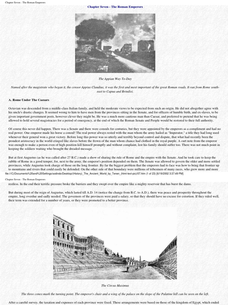 Overview of Roman Emperors' Rule | PDF