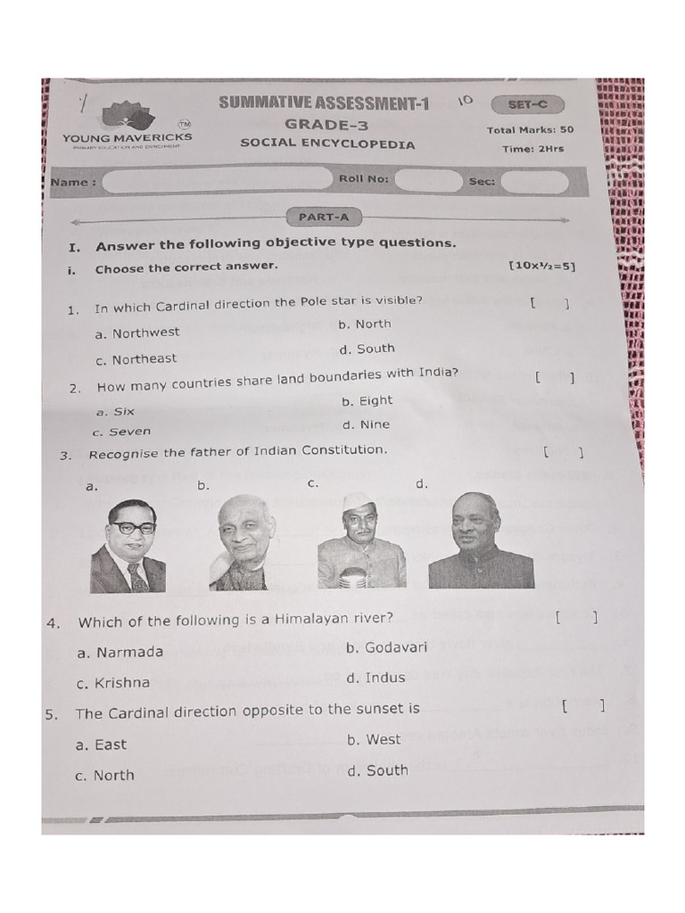 Grade 3 Summative Assessment Worksheet | PDF