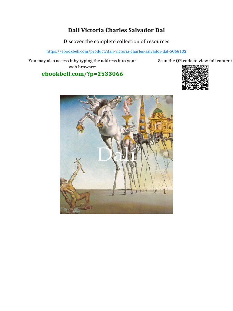Dali Victoria Charles Salvador Dal Available All Format | PDF ...