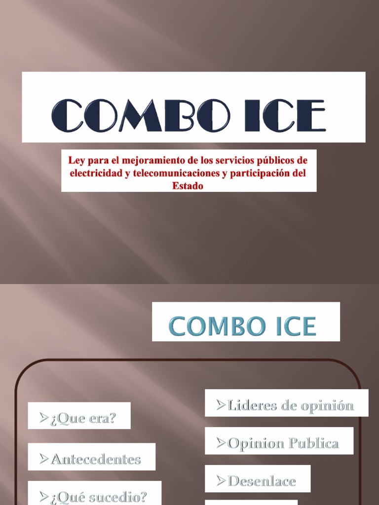Combo Ice | PDF