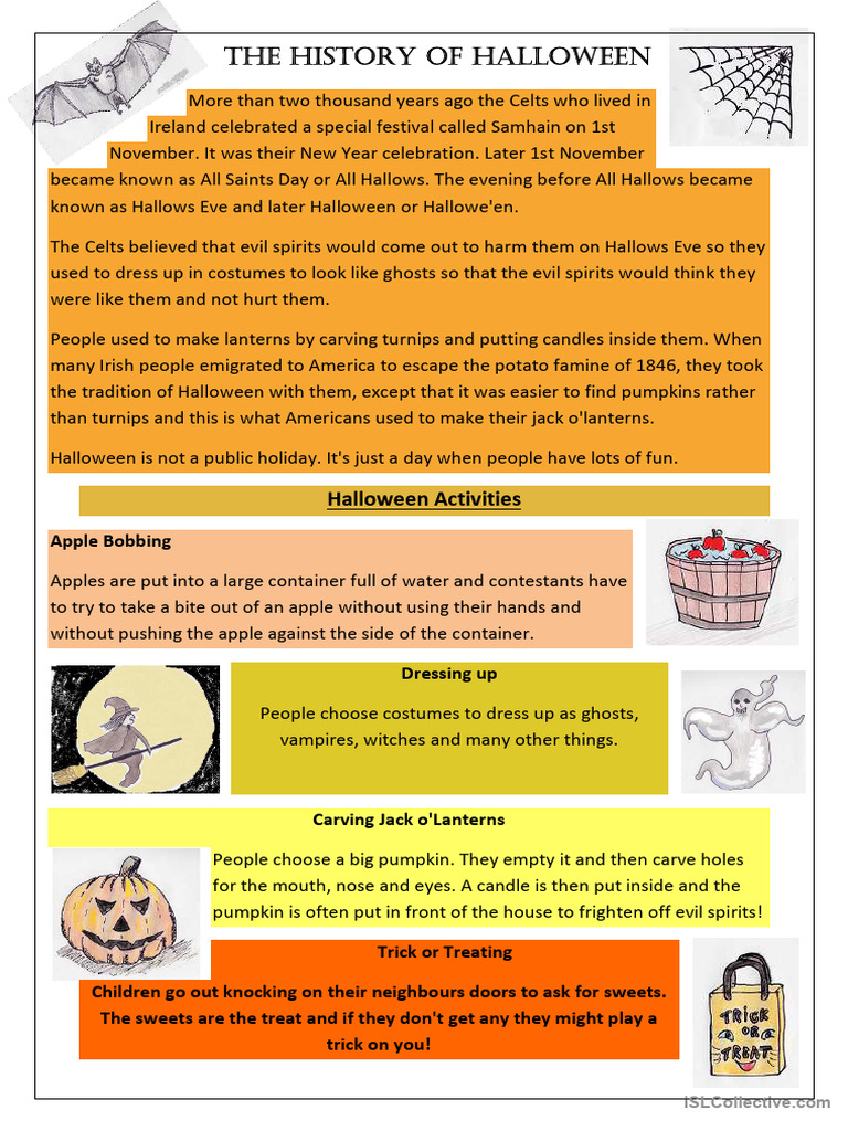 The History of Halloween (1) | PDF | Halloween | Autumn Festivals