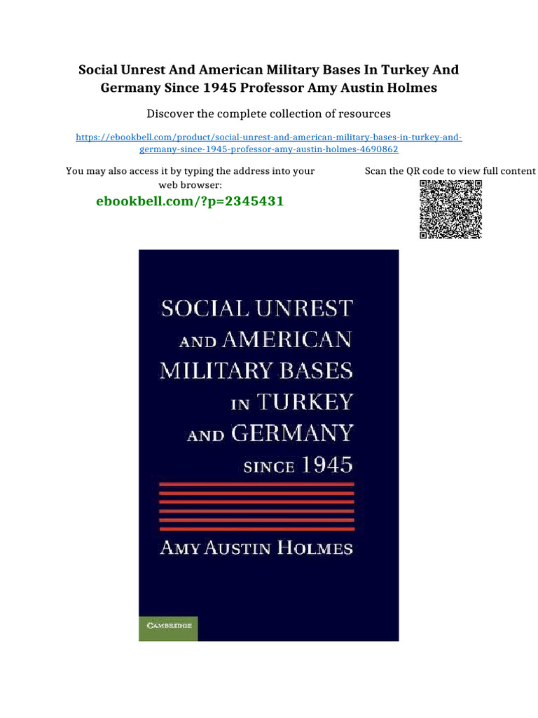 Social Unrest And American Military Bases In Turkey And Germany Since ...