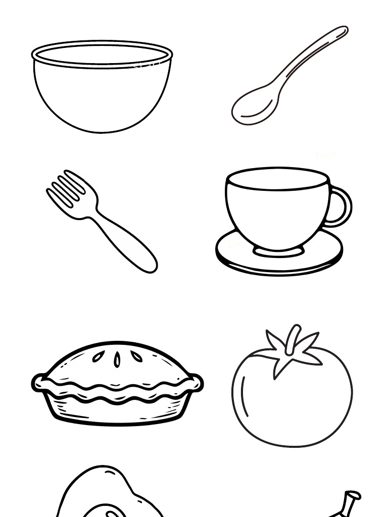line drawings common objects | PDF