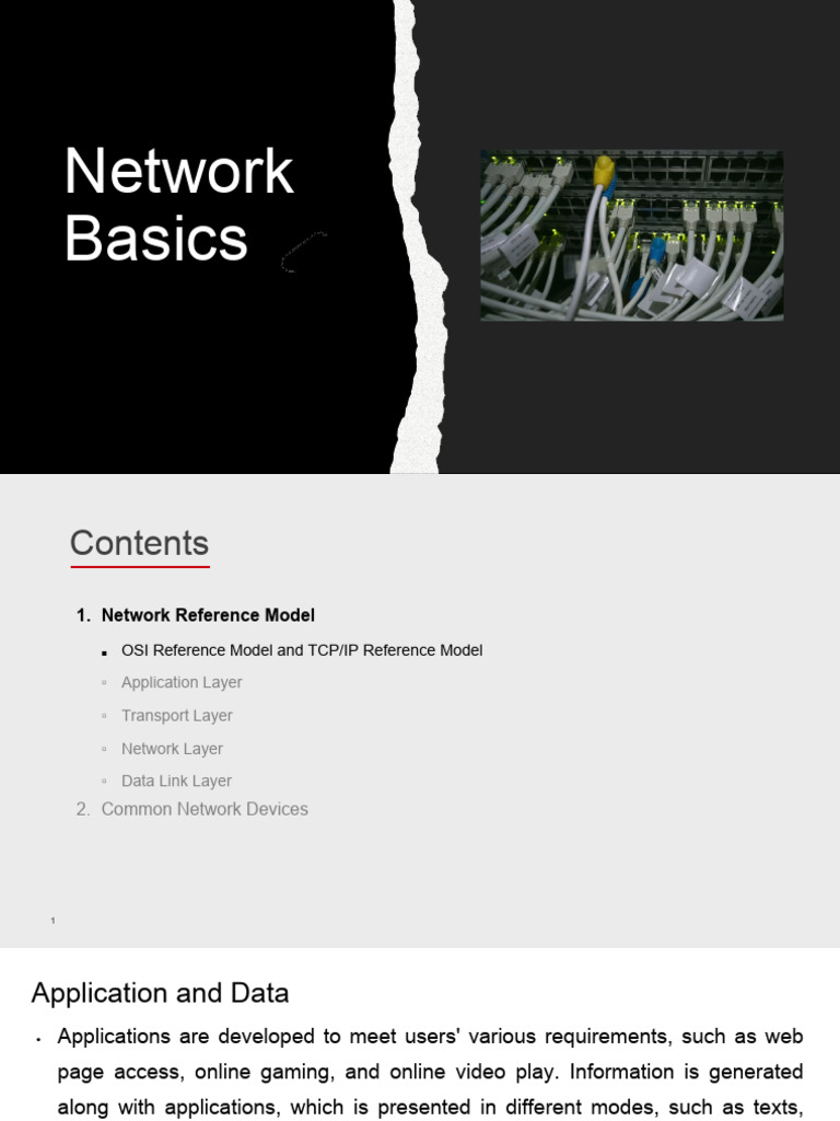 1-b Network Basics (1) | PDF | Internet Protocol Suite | File Transfer ...