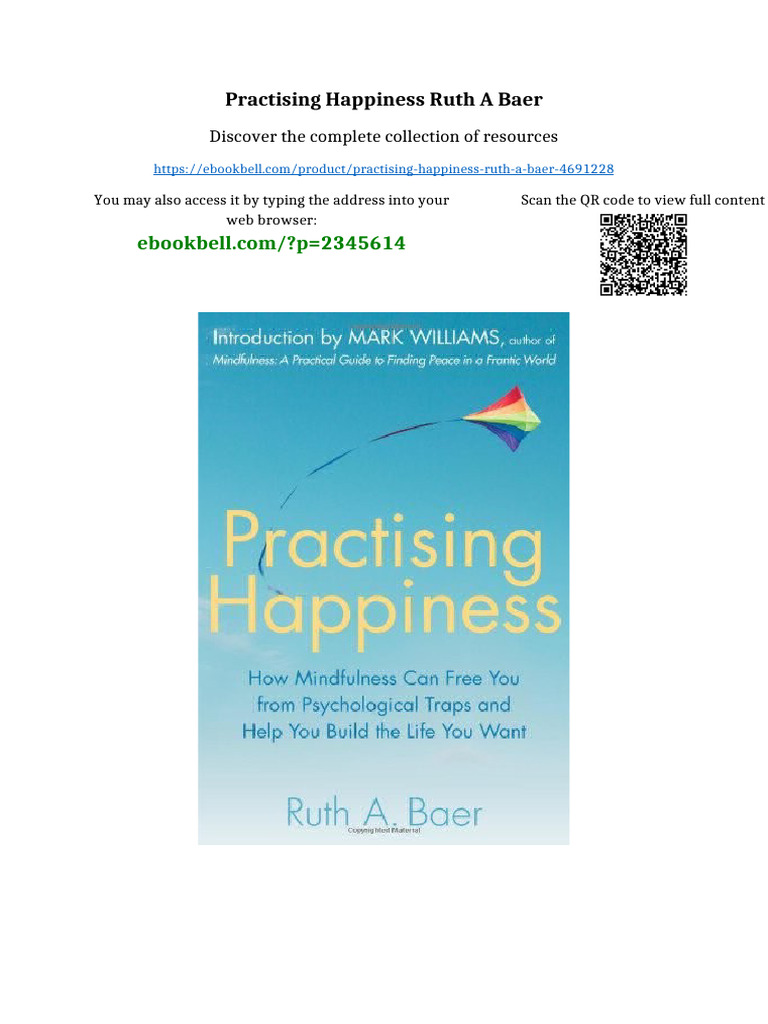 Practising Happiness Ruth A Baer sample | PDF | Nanoparticle | Enhanced ...
