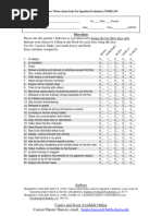CMAI Agitation Inventory Instructions | PDF