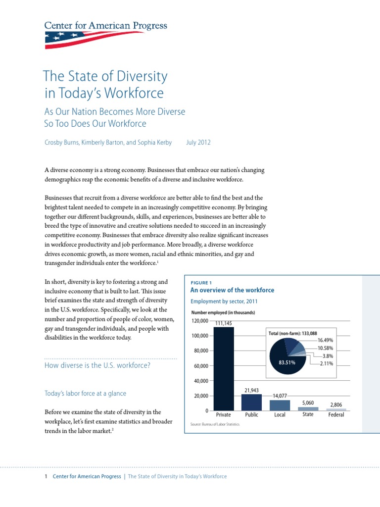 Diversity in the U.S. Workforce 2022 | PDF | Race And Ethnicity In The ...