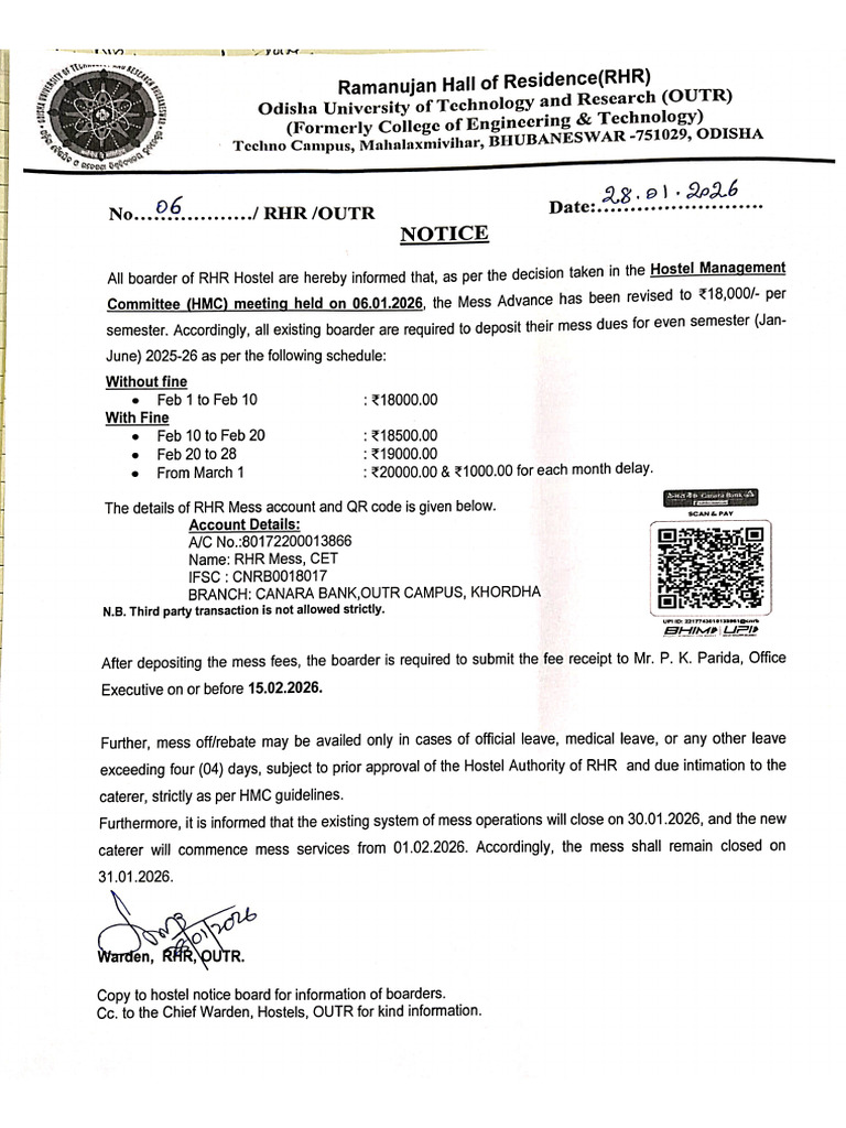 RHR Notice | PDF