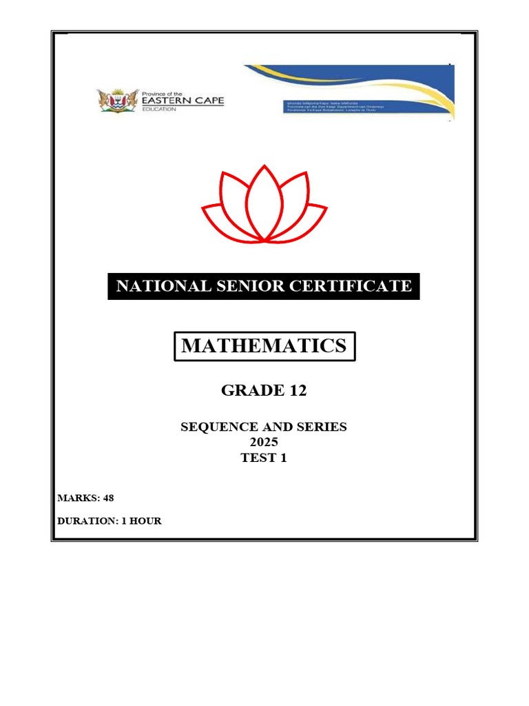 Mathematics Class Test 1 2026 | PDF | Number Theory | Discrete Mathematics