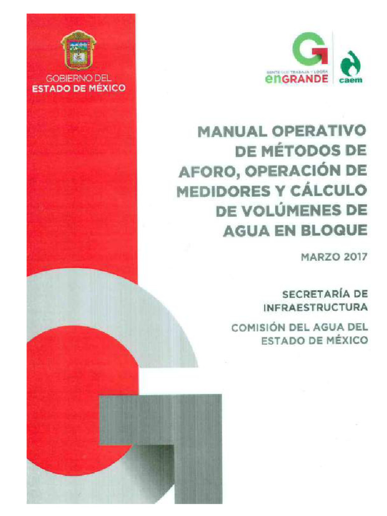 Manual Operativo Metodos Aforo | PDF