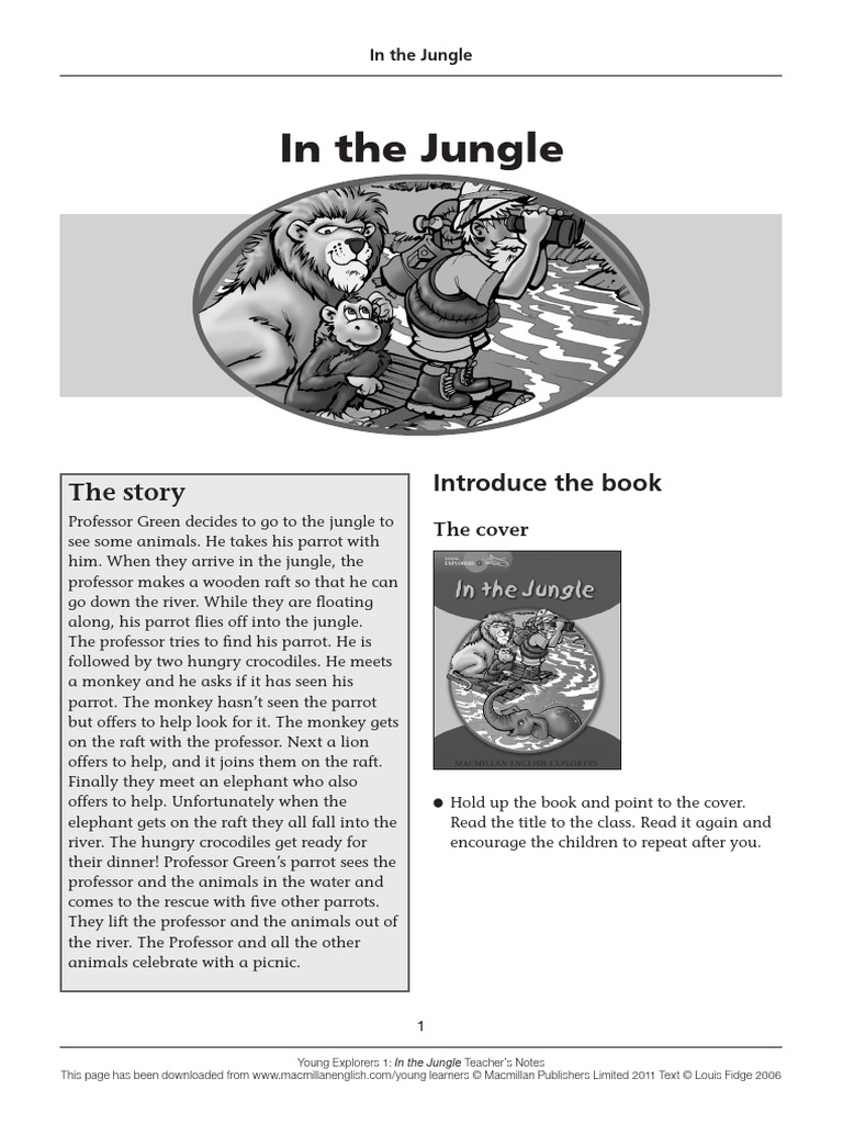 In the Jungle Teacher s Notes | PDF | Reading Comprehension | Linguistics
