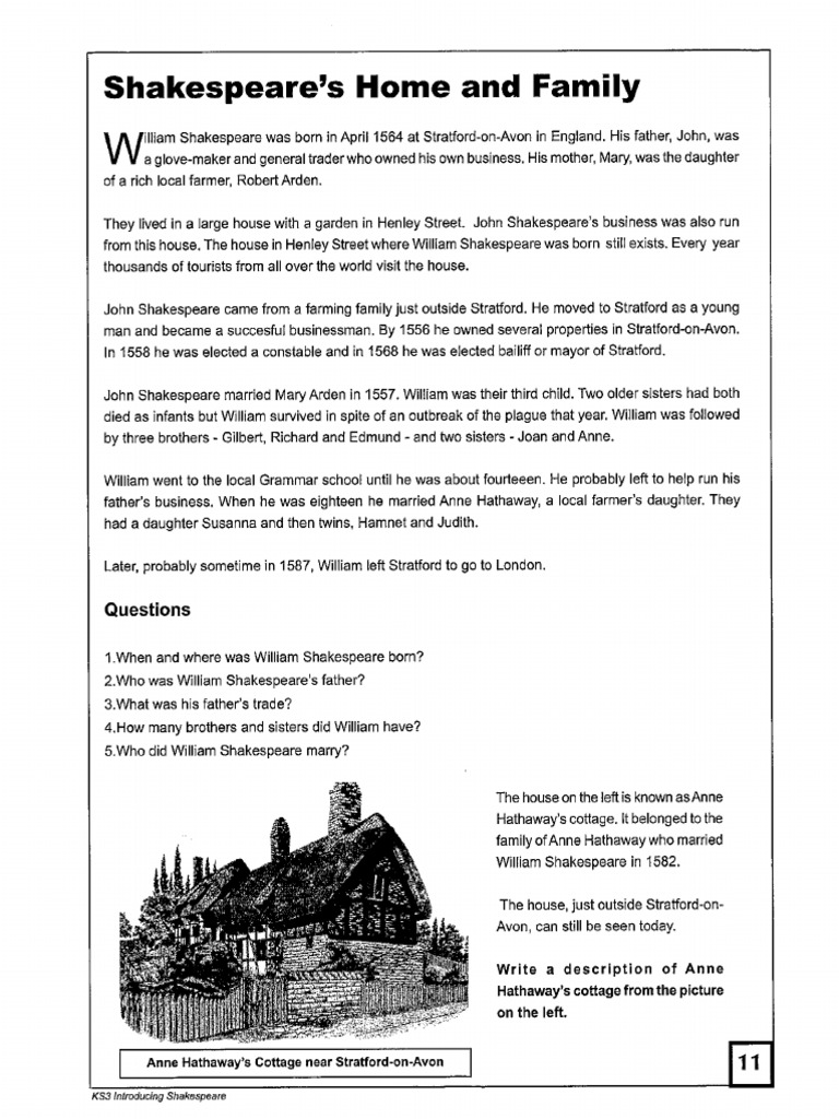 Shakespeare and Globe Intro | PDF