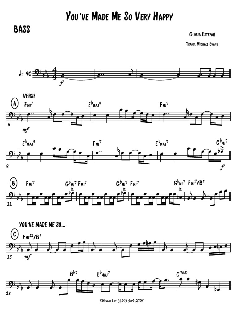 Youve Made Me So Very Happy - Bass | PDF