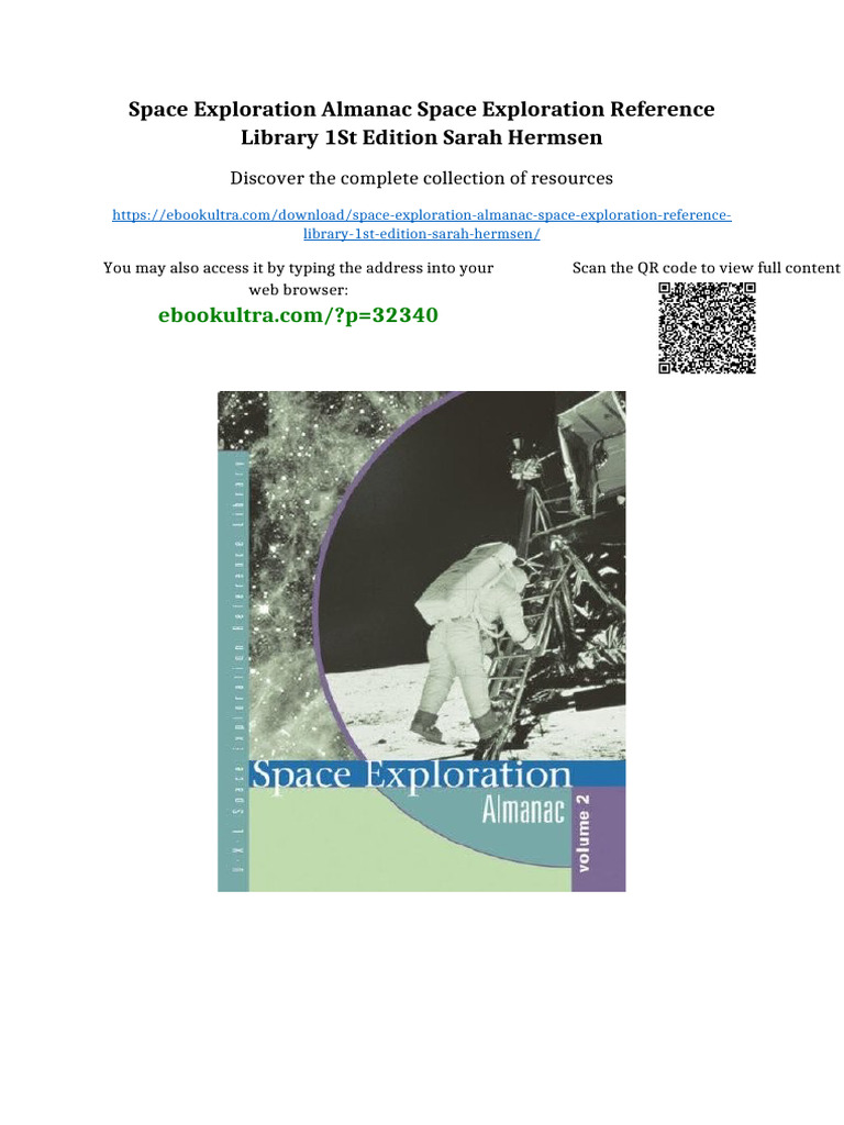 Space Exploration Almanac Space Exploration Reference Library 1st ...