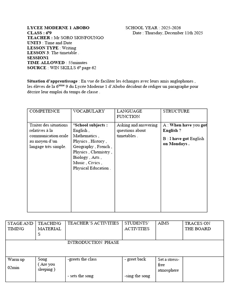 Unit 3 Lesson 1 Session 1 | PDF | Human Communication | Linguistics