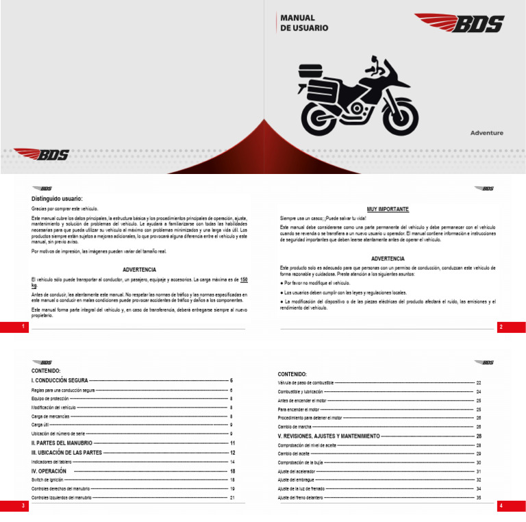 Hawk GT 250 User Manual | PDF | Motocicleta | Embrague