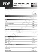 8th Grade Math STAAR Formula Sheet | PDF
