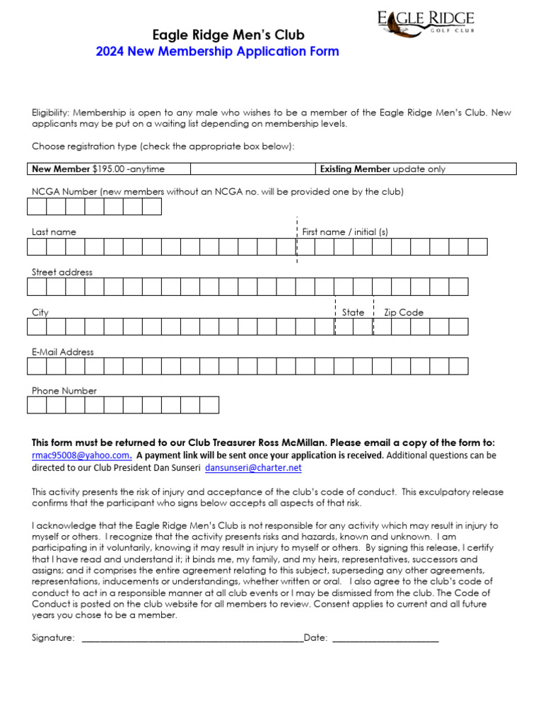 ERMC 2024 Membership Form 3 | PDF