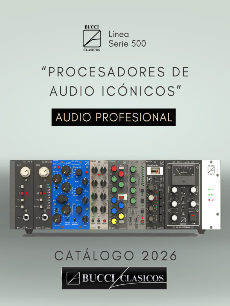 Catalogo BUCCI Clásicos 2026 AUDIO PRO | PDF
