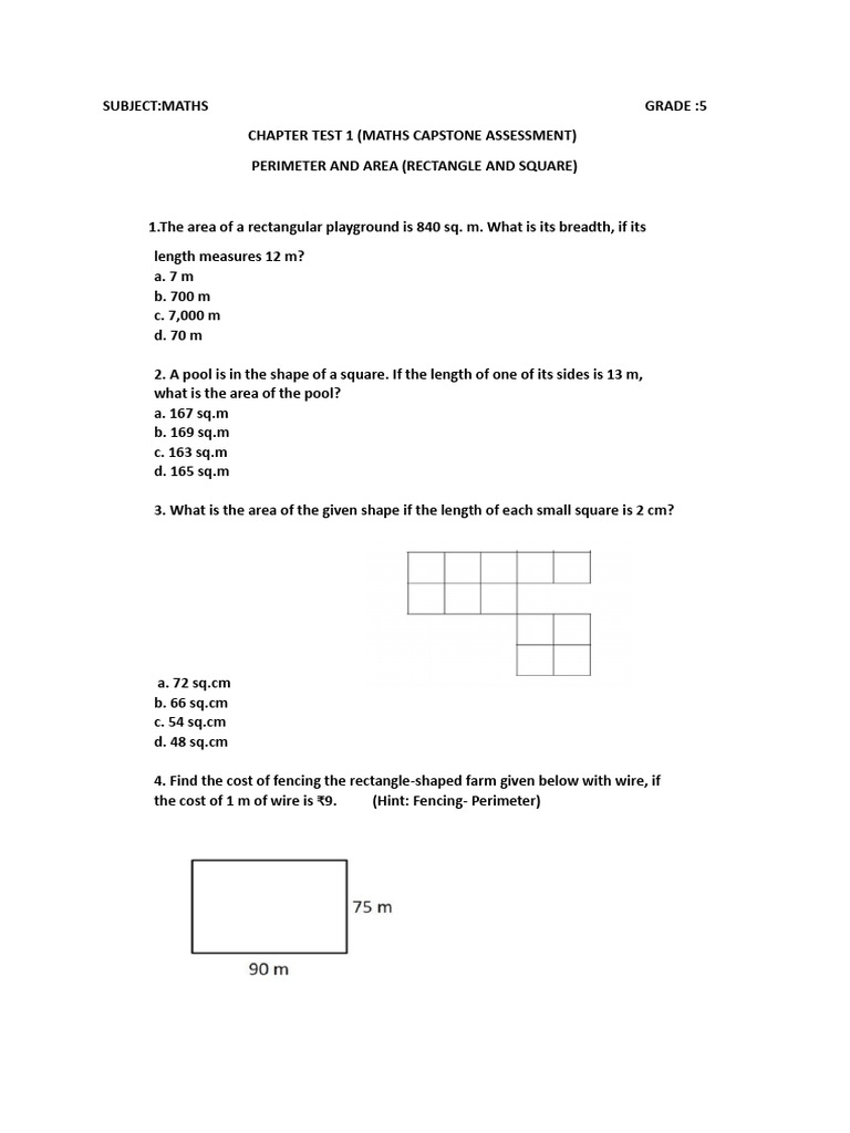 Chapter Test 1 | PDF