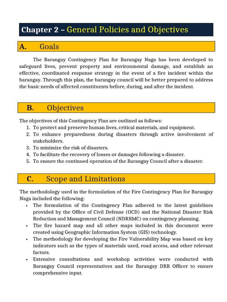 Brgy. Contingency Plan Template - 2 Updated | PDF | Emergency ...