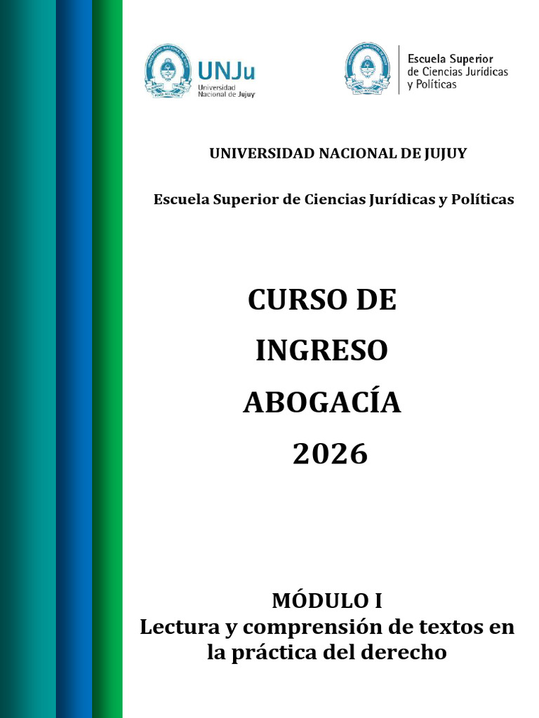 MODULO I Lectura y Comprension de Textos en La Practica Del Derecho ...