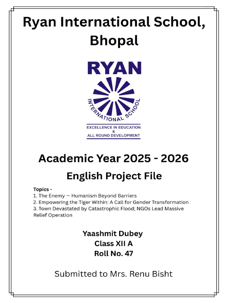 English Project File | PDF