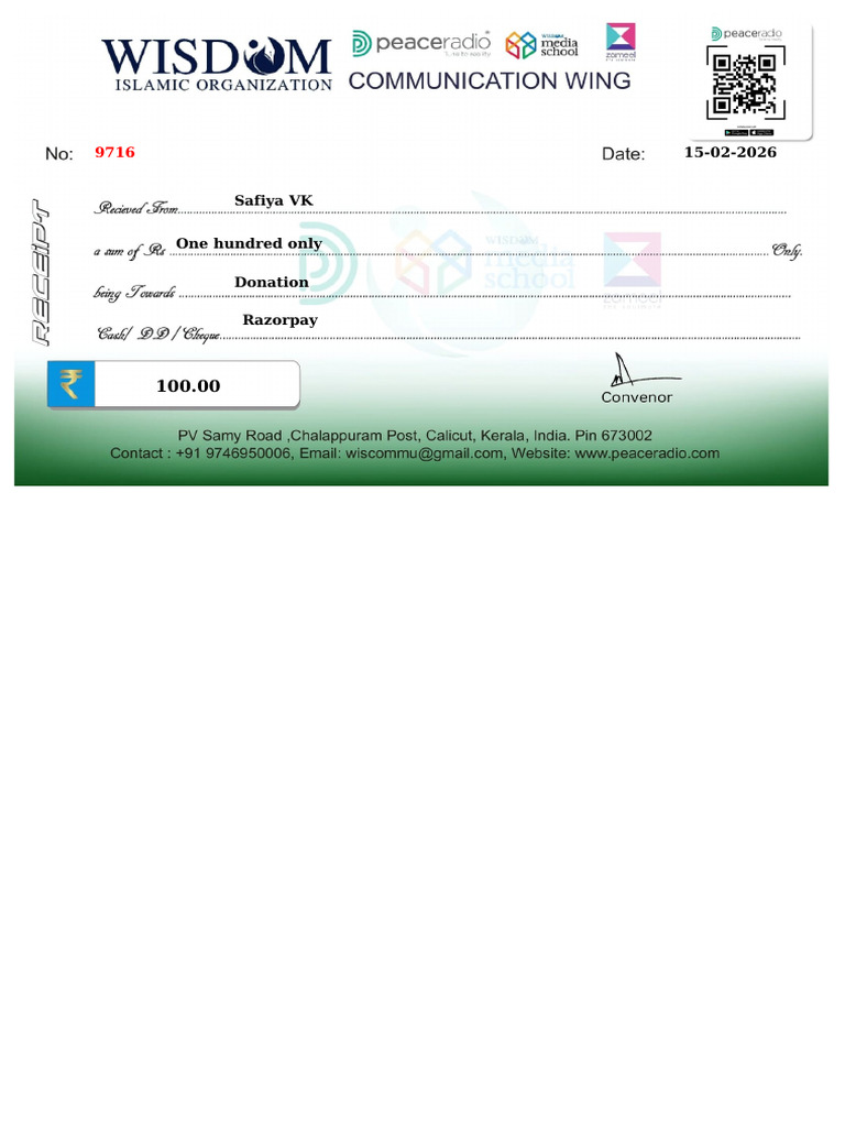 9716 Reciept | PDF