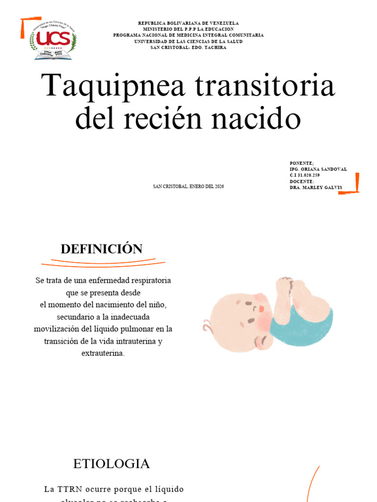 Taquipnea Transitoria Del Recién Nacido | PDF | Infantes | Medicina CLINICA