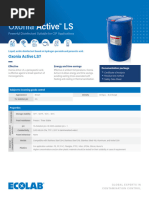 Oxonia Active Acid Sanitizer Overview | PDF | Disinfectant ...