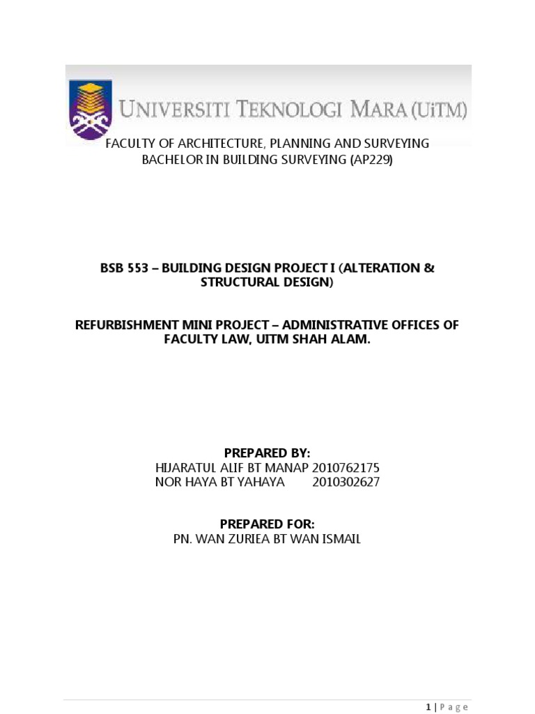 Report Refurbishment | PDF | Business