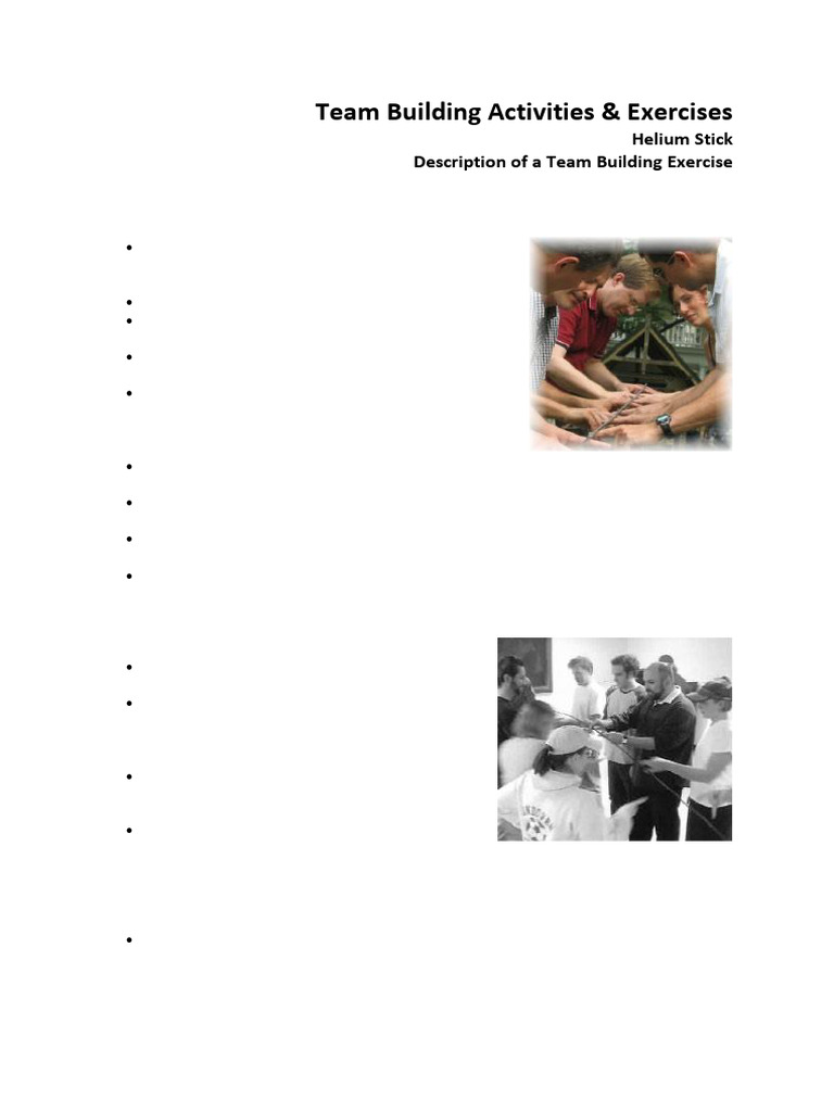 Team Building Activities 1 | PDF | Behavioural Sciences | Psychology