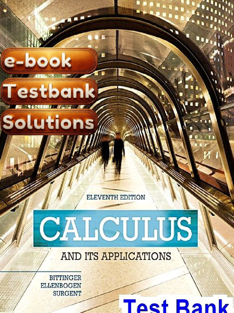 Testbank - Calculus and Its Applications Global Edition 11th Bittinger ...