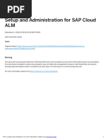 SAP Cloud ALM Setup for ABAP Systems | PDF | Proxy Server | Transport ...