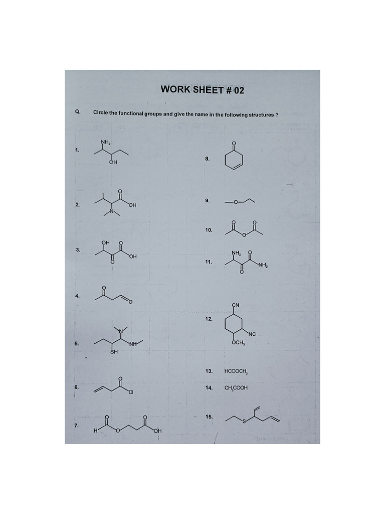 Practice Sheets ..IUPAC Nomenclature | PDF